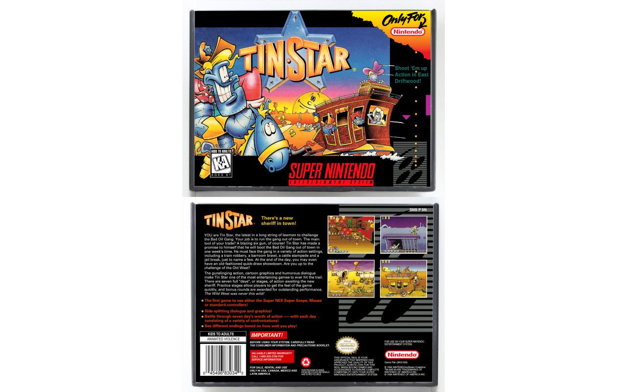 Gaming Relics - Super Nintendo - Retail Style - Tin Star