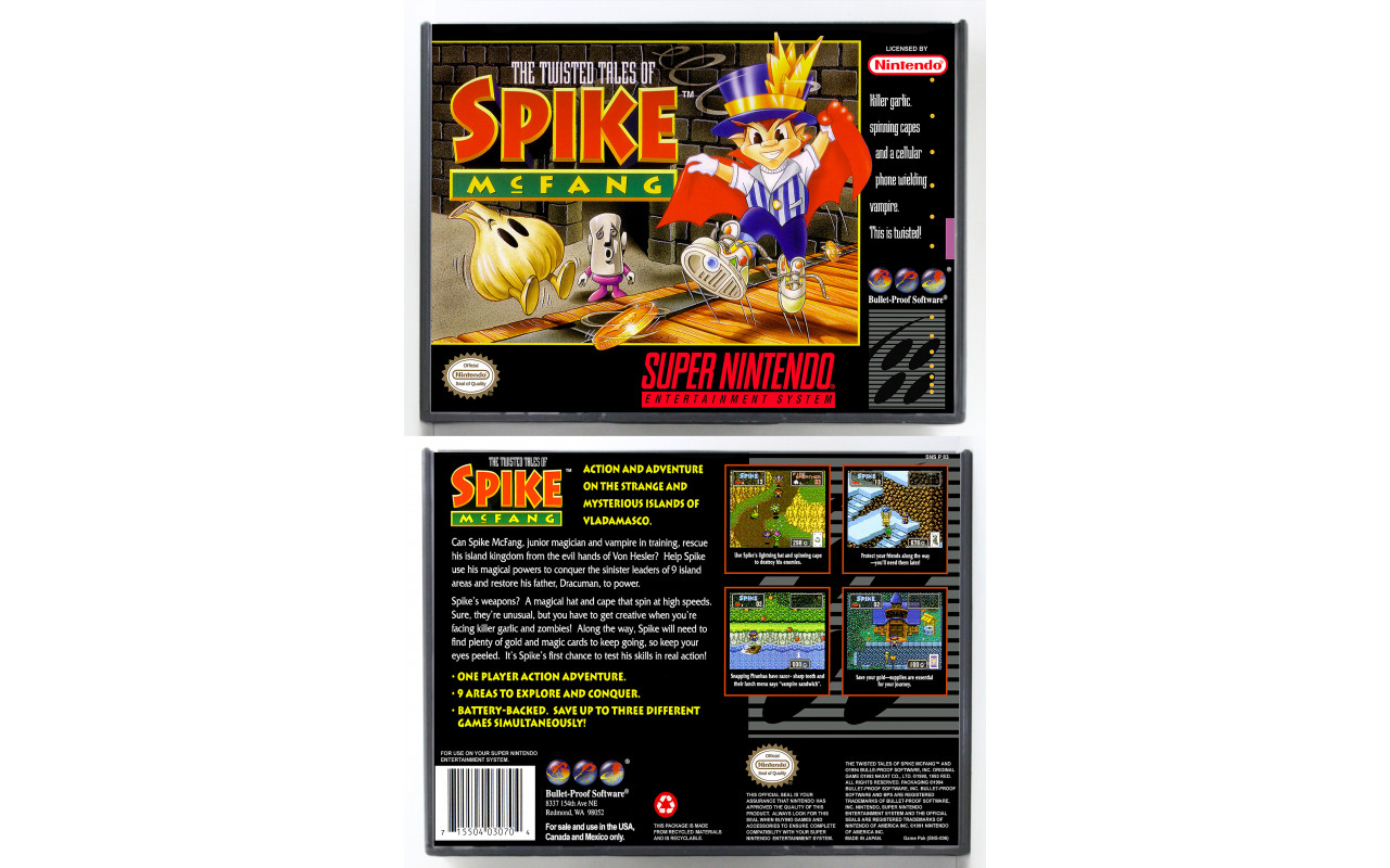 Gaming Relics - Super Nintendo - Twisted Tales of Spike McFang