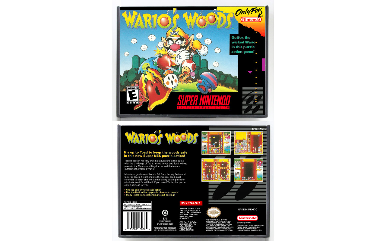Gaming Relics - Super Nintendo - Wario's Woods