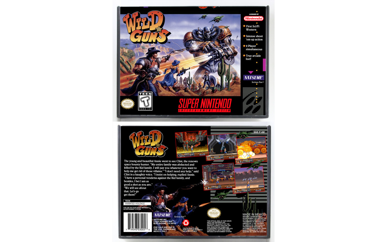 Gaming Relics - Super Nintendo - Retail Style - Wild Guns